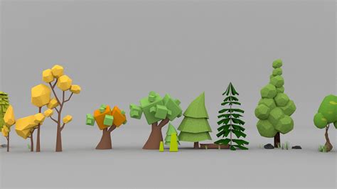 낮은 폴리 트리 3d 모델 10 Ma Free3d 낮은 폴리 트리 3d 모델 10 Ma Free3d