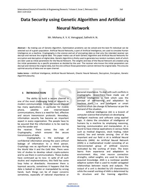 data security using genetic algorithm and artificial neural network