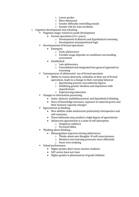 Lecture Notes For Developmental Psychology Psy 4301 Developmental Psychology Texas Tech