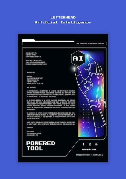 Free Psd Artificial Intelligence Template Design