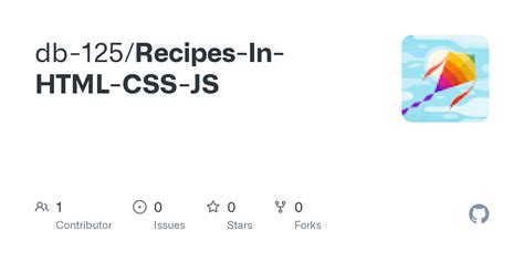 Github Db 125recipes In Html Css Js