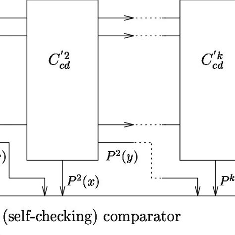 Serial Connection Of Double Output Code Disjoint Circuits Download Scientific Diagram