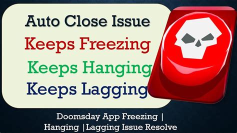How To Fix Doomsday Auto Close Keeps Hanging Freezing Lagging Issue Solve In Android Youtube