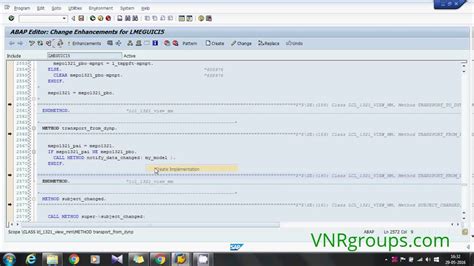 Sap Abap Development Implicit Enhancement For Me21nme22n Or Enjoy Transactions Youtube