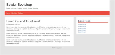 belajar membuat template web menggunakan bootstrap