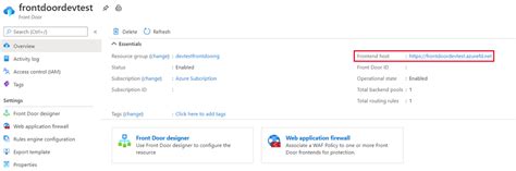 Quickstart Create An Azure Front Door Classic Using Arm Template Microsoft Learn