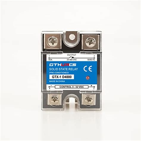 Snapklik Com SSR 80DA 80A Solid State Relay Module Input 3 32VDC To Output 24 480VAC DC To AC