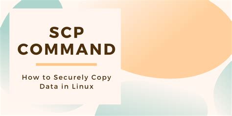 The Scp Command In Linux Securely Copy Data In Linux Linuxfordevices