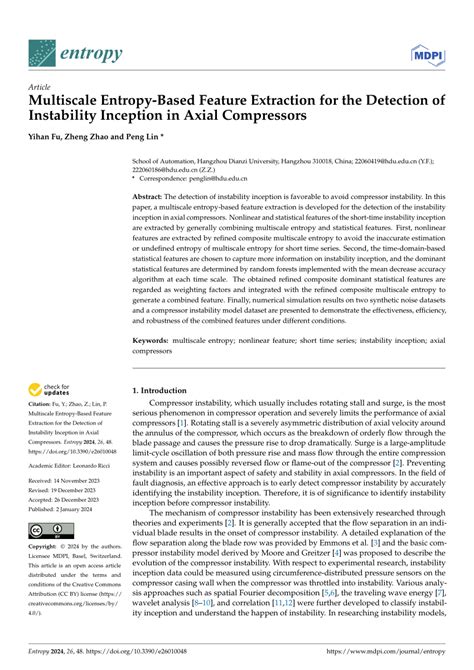 Pdf Multiscale Entropy Based Feature Extraction For The Detection Of