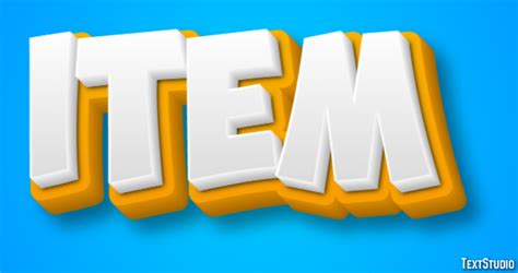 Item Text Effect And Logo Design Word