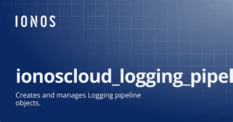 Ionoscloudloggingpipeline Terraform Provider