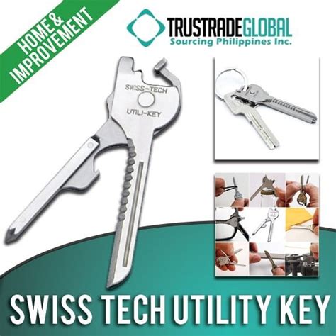 Swisstech Utility Key 6 In 1 Multipurpose Key Tool Furniture And Home