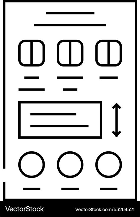 Style Guides Technical Writer Line Icon Royalty Free Vector