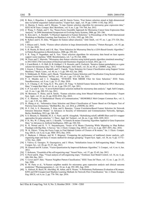 Effect Of Feature Selection On Gene Expression Datasets Classification Accuracy Pdf