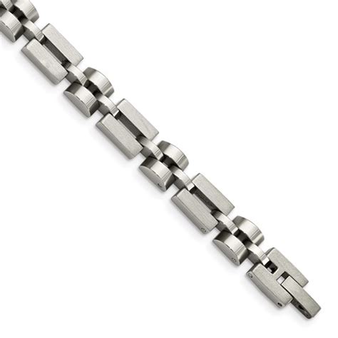 Stainless Steel Brushed And Polished Finish 825 Inch Bracelet