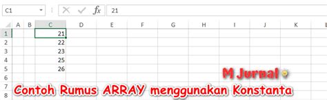 3 cara menggunakan konstanta pada rumus array excel m jurnal