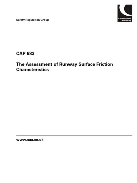 The Assessment Of Runway Surface Friction Characteristics Pdf Runway Tire