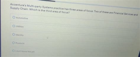 Solved Accentures Multi Party Systems Practice Has Three