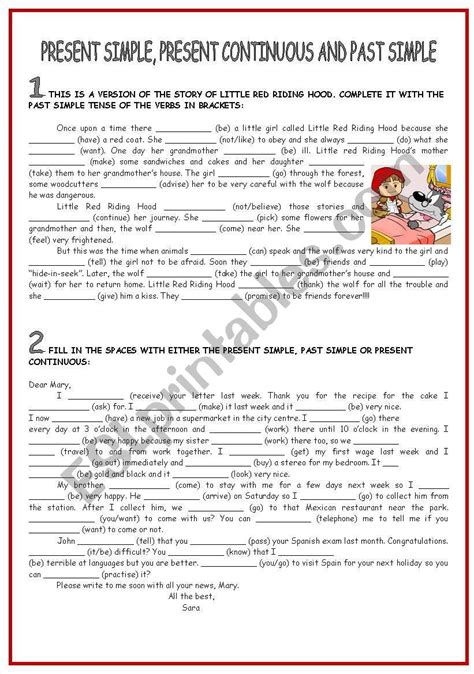 PRESENT SIMPLE PRESENT CONTINUOUS AND PAST SIMPLE ESL Worksheet By
