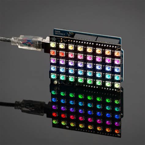 adafruit neopixel shield for arduino 40 rgb led pixel matrix