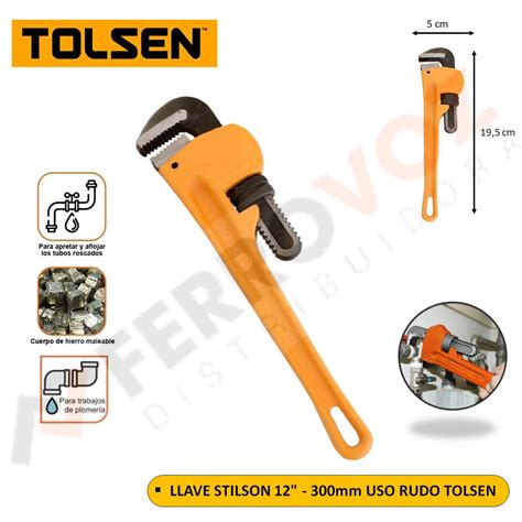 Llave Stilson 12 Tolsen Ferropolis Peru