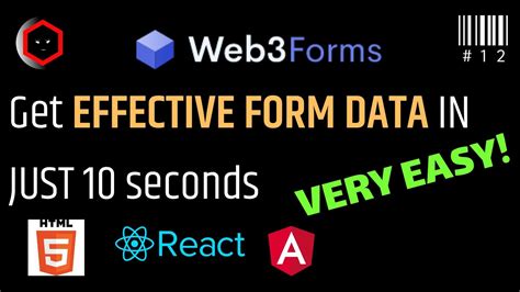 Web3forms The Best Contact Form For Your Website Free No Backend And No Database Youtube