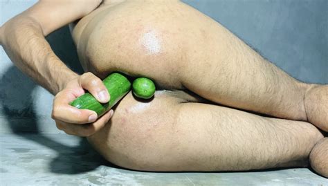 Ass Add Dubble Cucumber Oh My God My Asshole Very Tight Gay Man Porn
