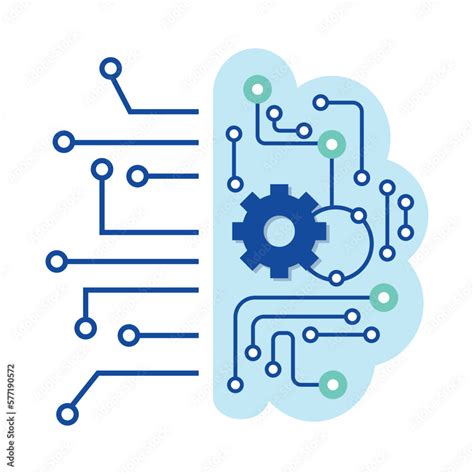 Artificial Intelligence Concept Digital Brain With Neural Network Ai Chip Machine Learning