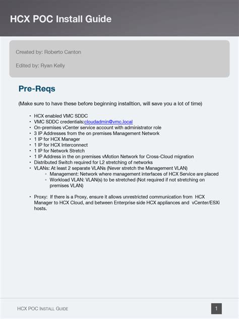 3b Hcx Poc Install Guide Pdf Computer Network Ip Address