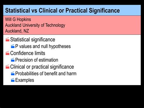 Ppt Statistical Vs Clinical Significance In Research Endeavors Powerpoint Presentation Id