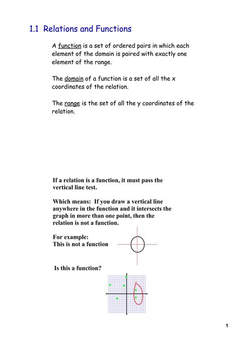 1 1 Relations And Functions