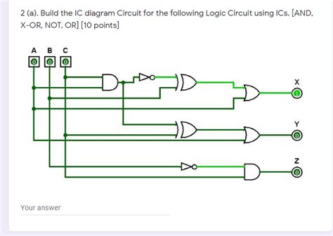 Solved A Build The Ic Diagram Circuit For The Following Chegg Com