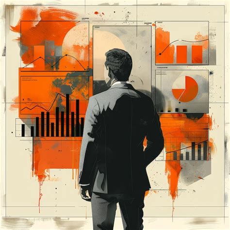 Businessman Analyzing Data On Charts And Graphs Premium Ai Generated Image