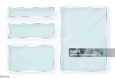 유리 접시 세트 투명 한 배경에 유리 배너입니다 평평한 유리 벡터 일러스트레이션 0명에 대한 스톡 벡터 아트 및 기타 이미지 0명 공란 그림자 Istock