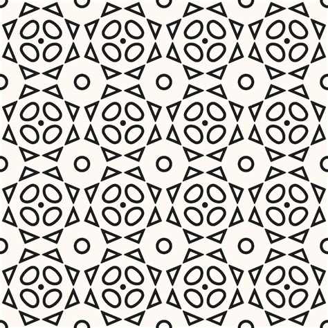 Premium Vector Vector Geometric Abstract Seamless Monochrome Pattern Texture Background