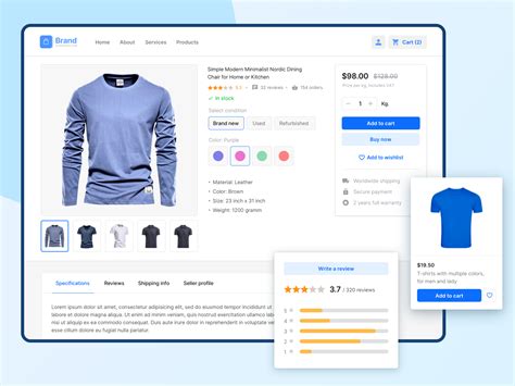 E Commerce Product Detail Page By Vosidiy M On Dribbble