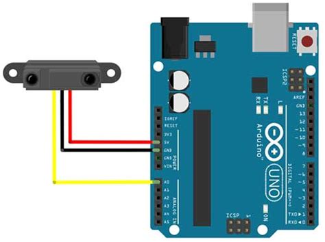 comprehensive guide to using sharp ir infrared distance sensor gp2y0a21yk0f with arduino