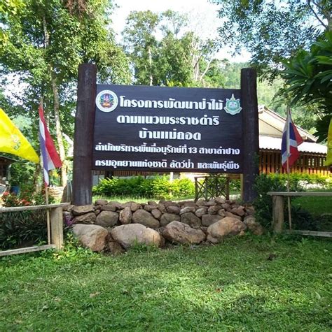 โครงการพัฒนาป่าไม้ตามแนวพระราชดำริ บ้านแม่ถอด