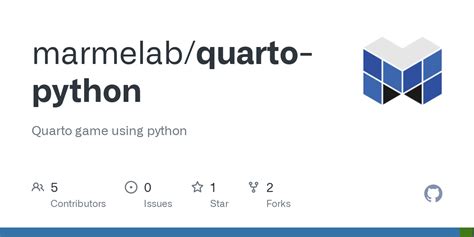 GitHub Marmelab Quarto Python Quarto Game Using Python