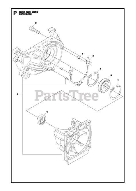 Husqvarna 233 R Husqvarna Brush Cutter 2011 07 Crankcase Parts Lookup With Diagrams Partstree
