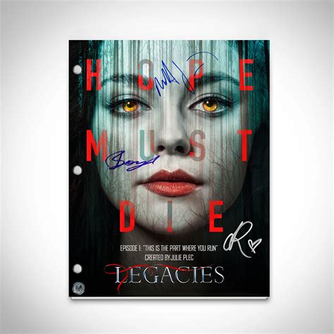 Legacies Pilot Script Limited Signature Edition Custom Frame Rare T