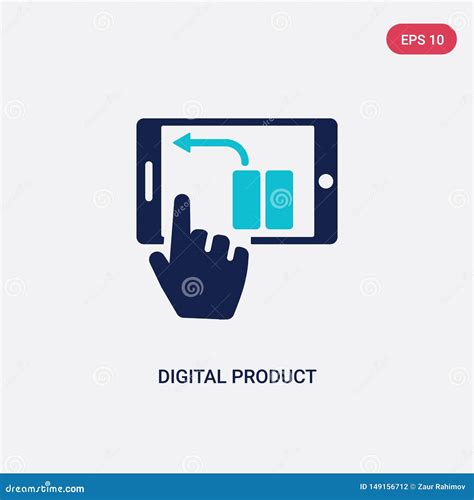 Two Color Digital Product Vector Icon From General 1 Concept Isolated