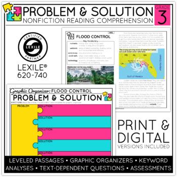 Rd Grade Problem And Solution Nonfiction Text Structure Reading Comprehension