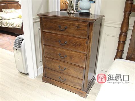 克莉丝汀家具美式卧室实木斗柜 逛蠡口家具导购平台