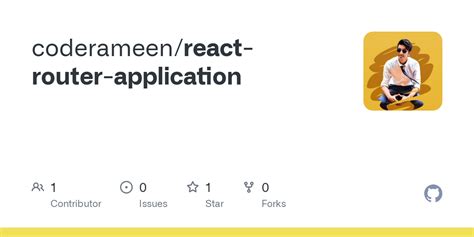 GitHub Coderameen React Router Application