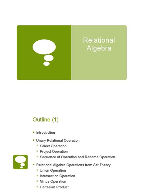 09 Relational Algebra Pdf Relational Model Relational Database