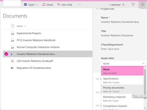 publish and apply retention labels microsoft learn