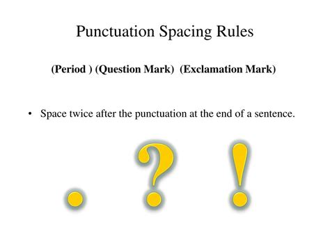 PPT PUNCTUATION SPACING PowerPoint Presentation Free Download ID 3339430
