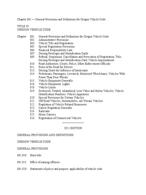 Or Vehicle Code Definitions Part Pdf Trailer Vehicle Drivers