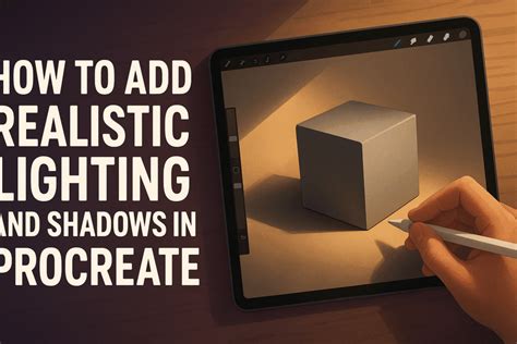 how to add realistic lighting and shadows in procreate graphic design